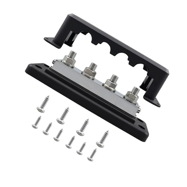 Power Distribution Block, Junction Block, 600 Amp Rating with Cover, 4x ...