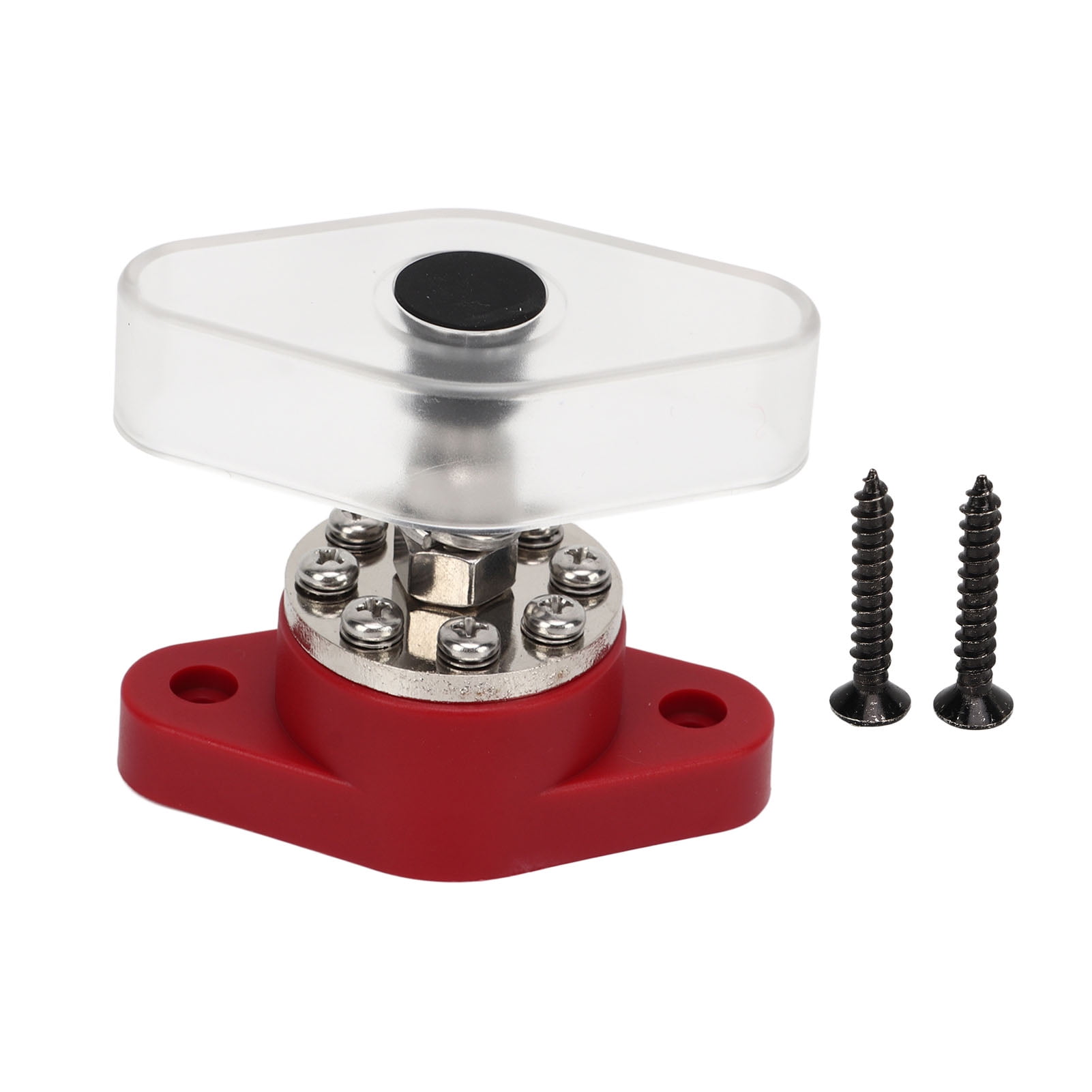 Power Distribution Stud Junction Post Red 3/8in 300A with Transparent ...