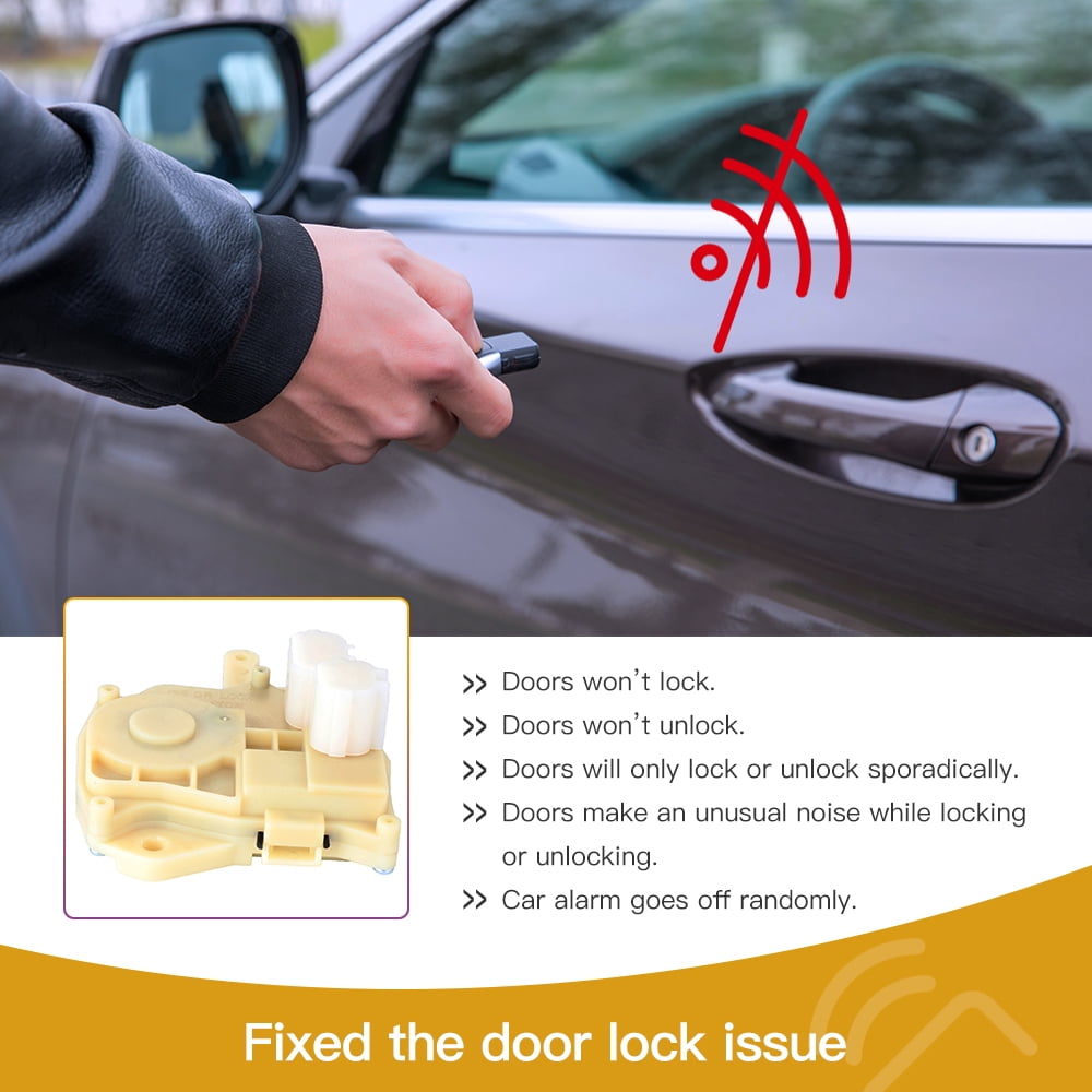 Power Door Lock Actuators Front/Rear Right Door Latch Replacement Fits ...