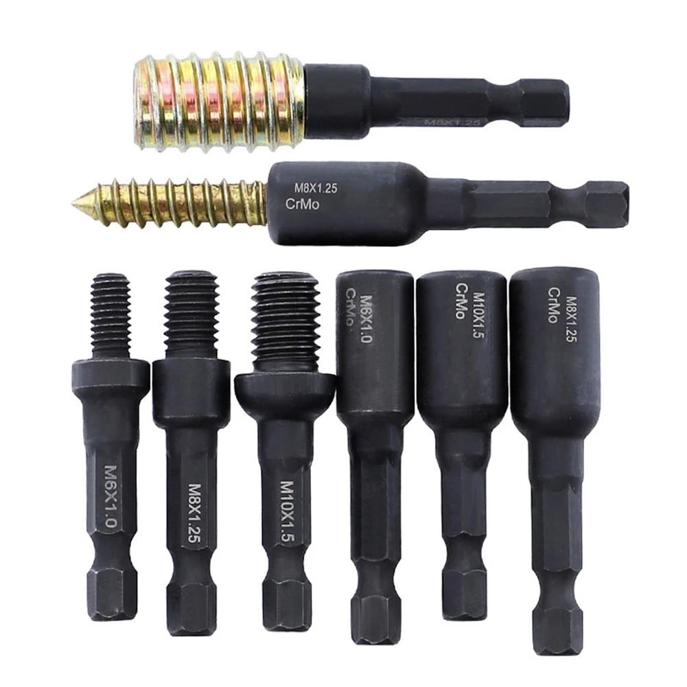 Power Drill Tools Self Tapping Socket Adapter Self Tapping Chrome ...