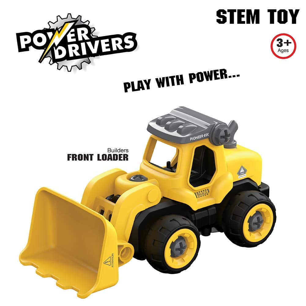Power Drivers Builders Front Loader Truck Play Vehicle - Walmart.com