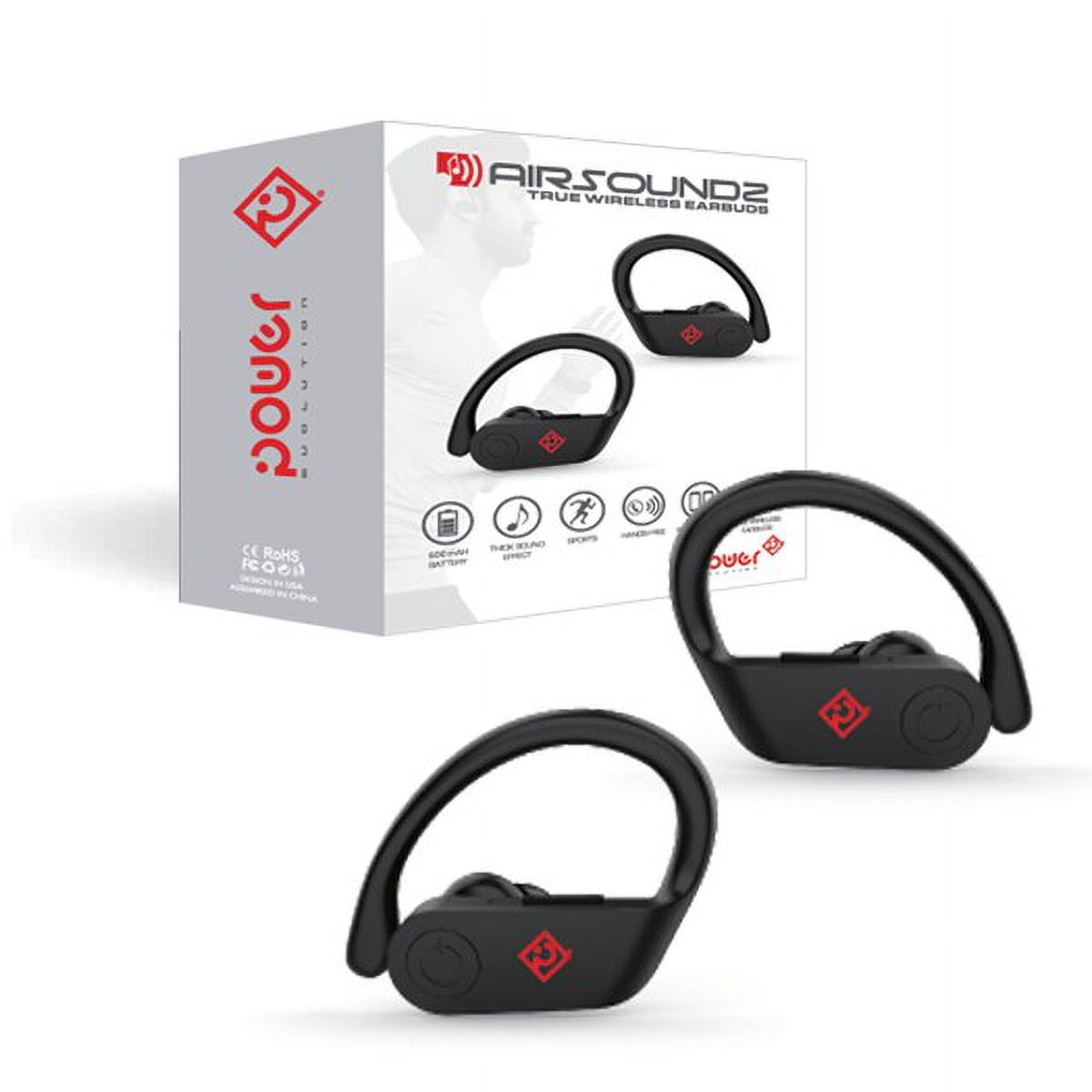 Power Evolution Airsound 2 True Wireless Earbuds Black - Walmart.com