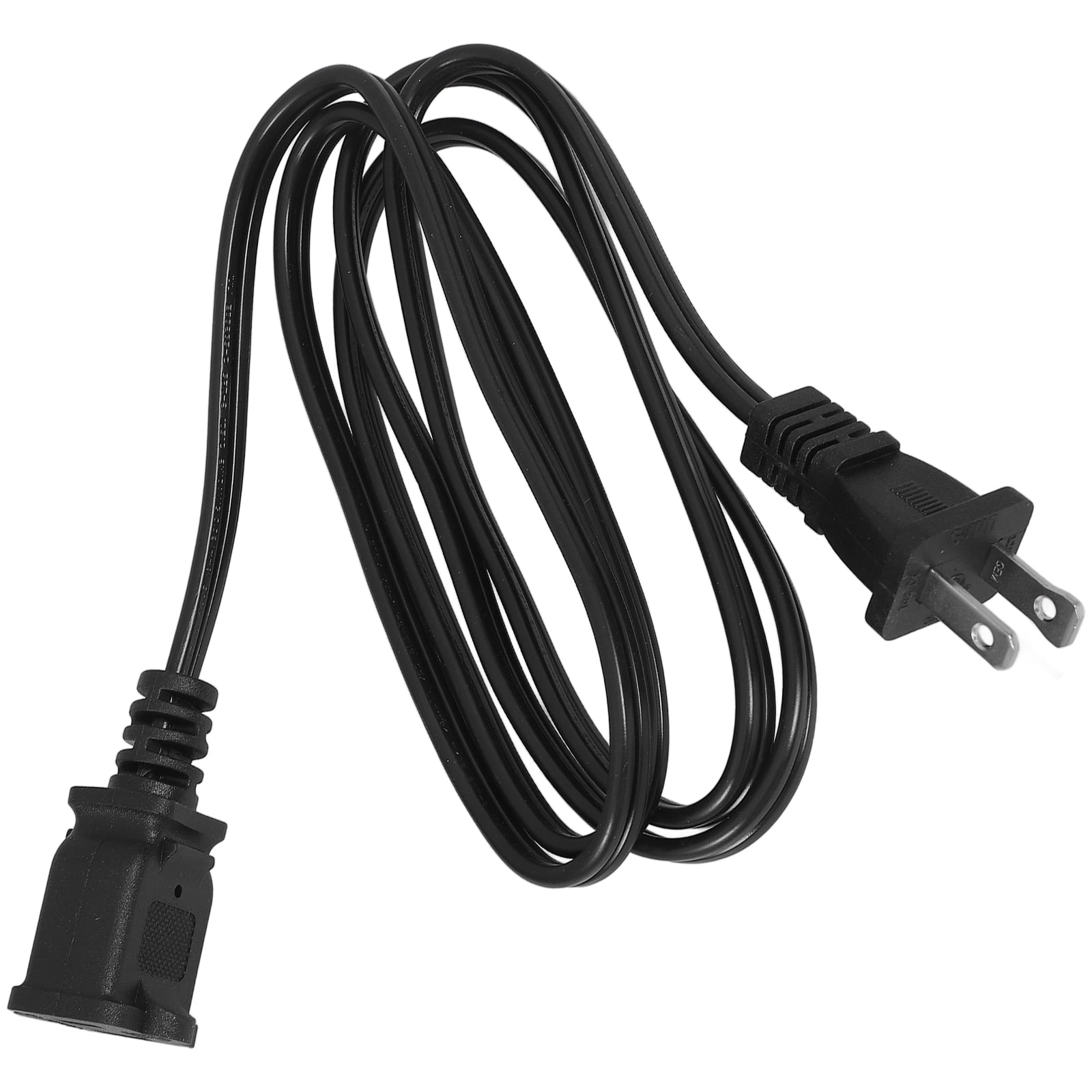 Homoyoyo Flexible Extension Cord Appliance Power Cable Black Rubber ...