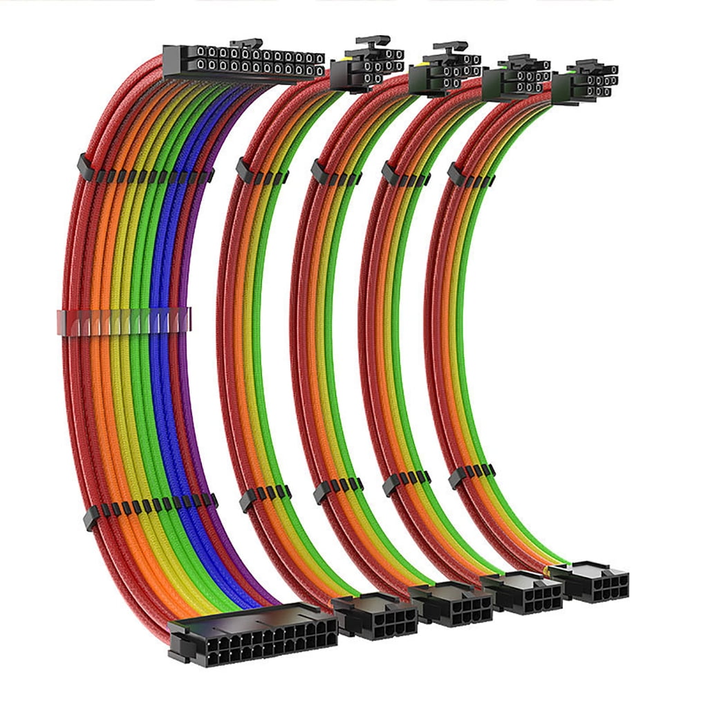 Power Extension Cable ATX 24 Pin Dual PCIE 6+2 Pin Dual EPS 4+4 Pin ...