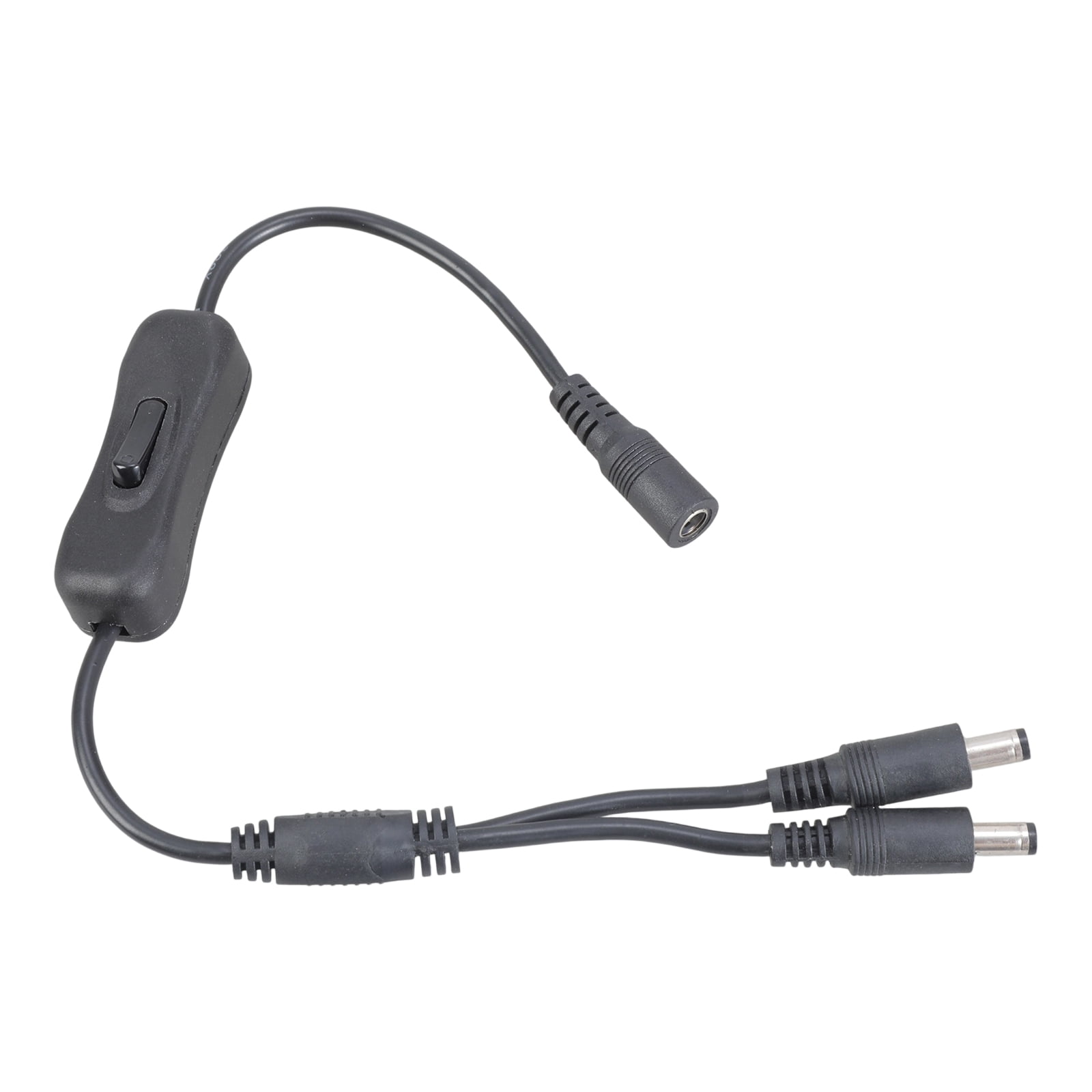 Power Extension Cable DC5521 Y Splitter 5.5x2.1mm Female to Double Male ...