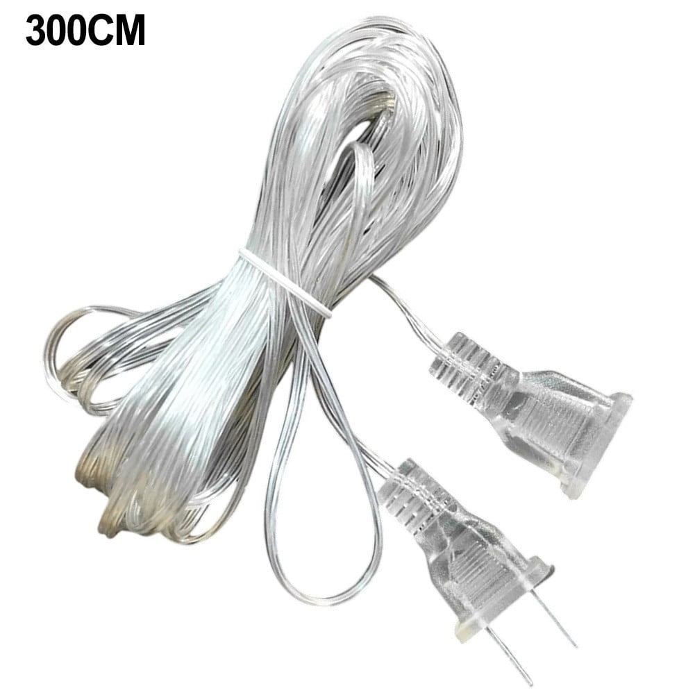Power Extension Cables Thin Cable 300/500cm Electric Flat Wire for LED ...
