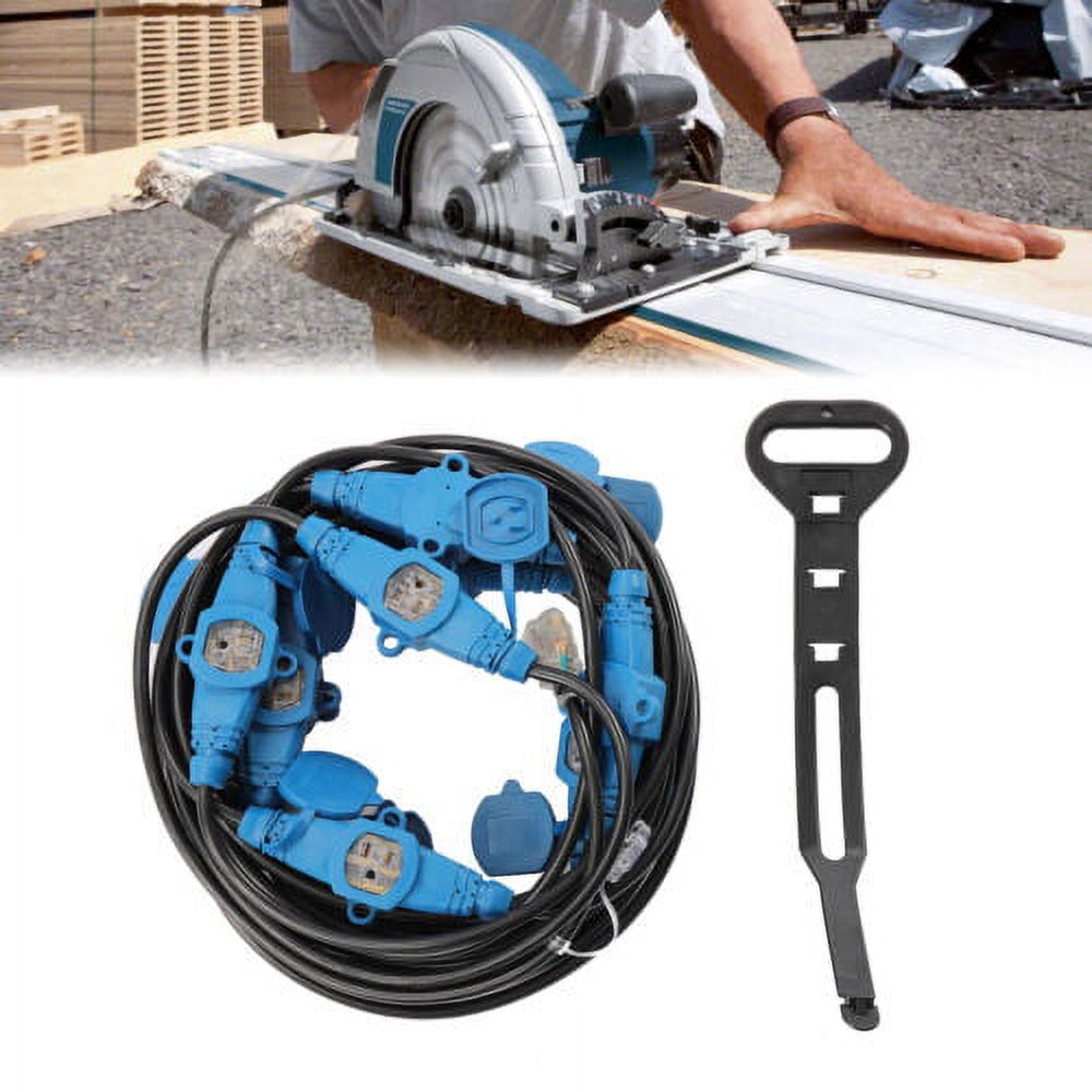 Power Extension Cord Multi-plug Outdoor & Indoor 12 Awg 13 Plugs 65FT ...