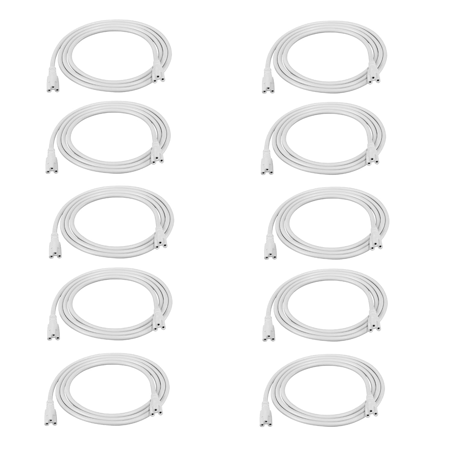 Power Extension Cord for LED Tube Light Fixture,Double Female End Cable ...