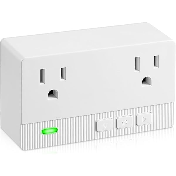 Power Failure Alarm with 2 Sockets, 80-110dB Adjustable Volume, GFCI ...