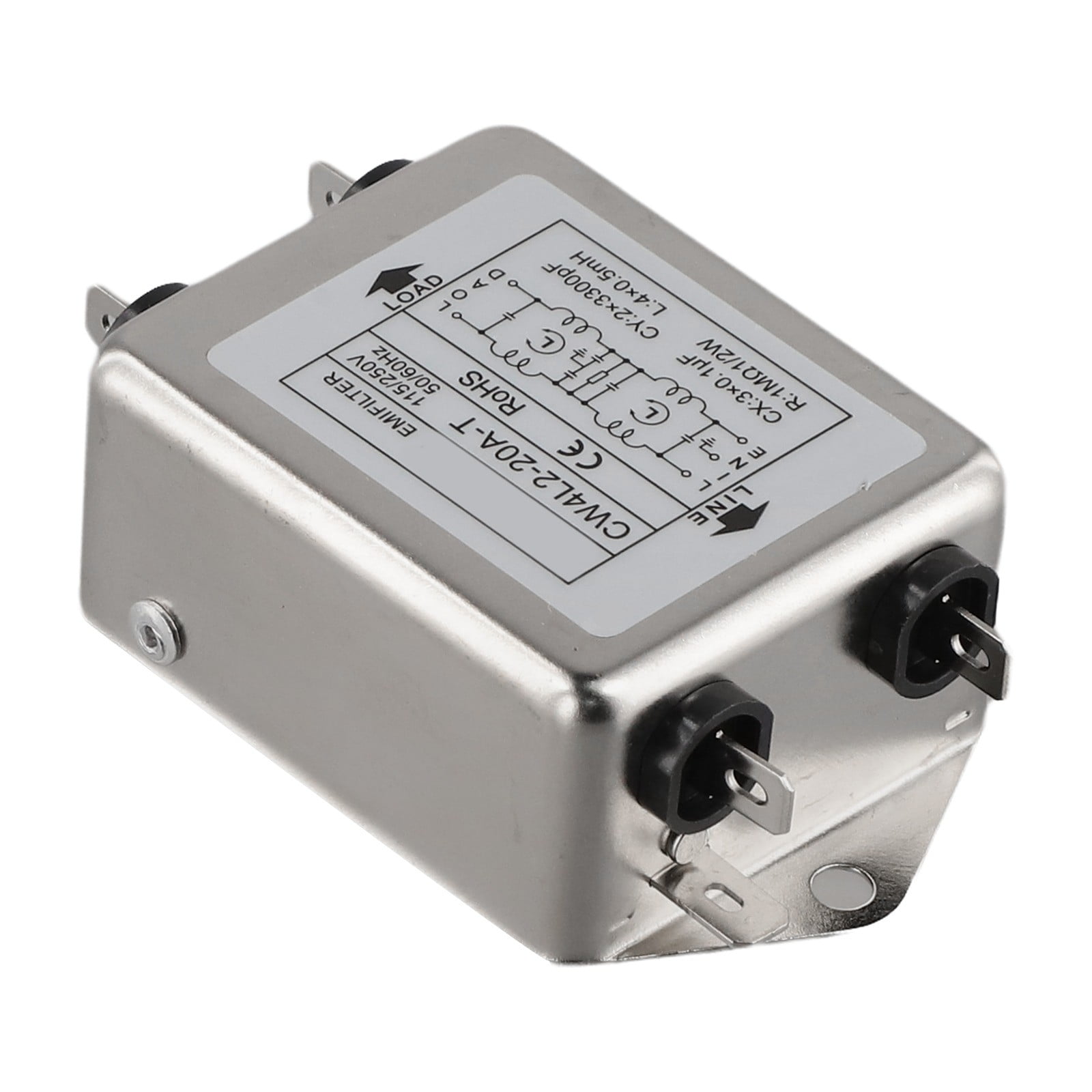 Power Filter Single-Phase Double-Section Power Filter 3A/10/20A CW4L2-20A-T - Walmart.com