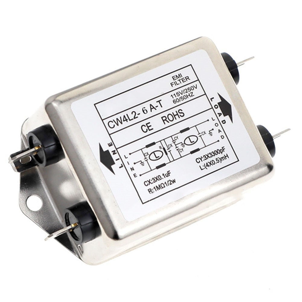 Power Filter Single-Phase Double-Section Power Filter 3A/10/20A Cw4L2 ...