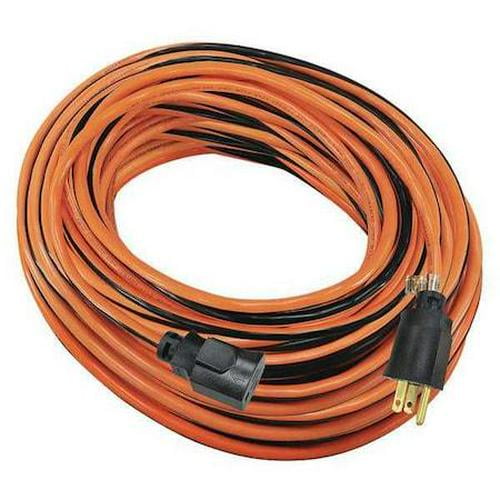 Power First 100 ft. Extension Cord 14/3 Gauge OR/BK - Walmart Business ...