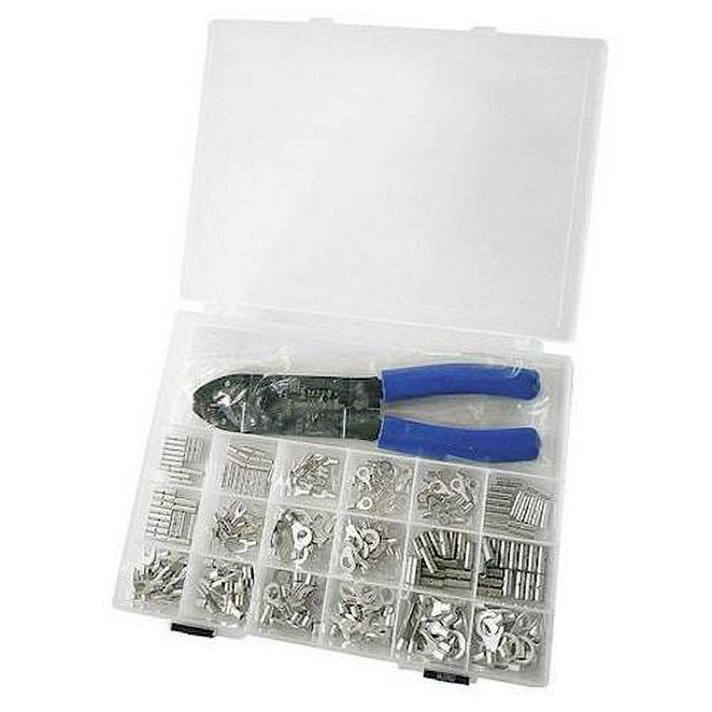 Power First Non-Insulated Wire Terminal Kit w/Tool 270 Piece - Walmart.com