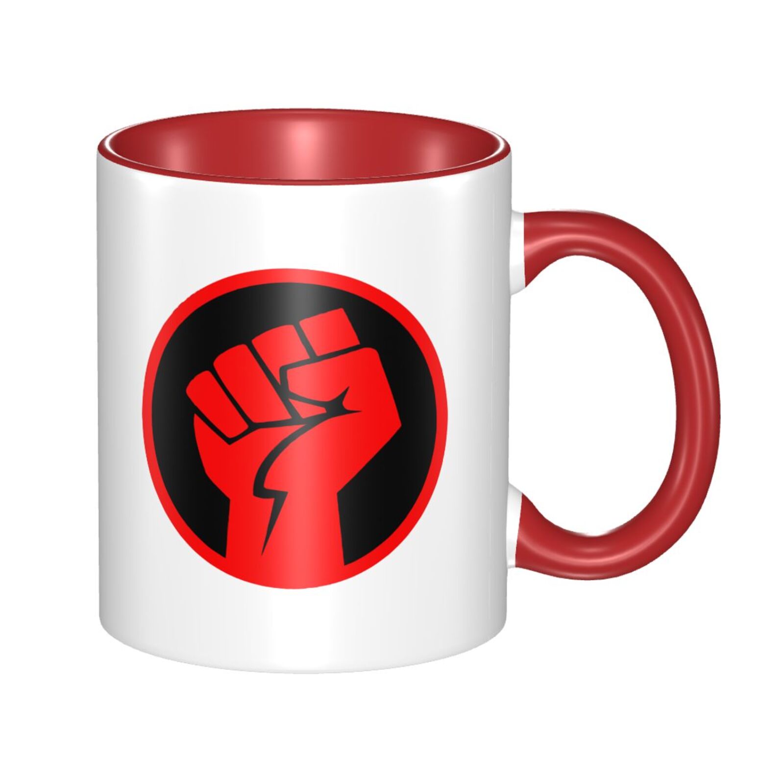 Power Fist Ceramic Coffee Mug Classic Drinking Cups with Handle Tea Cup ...