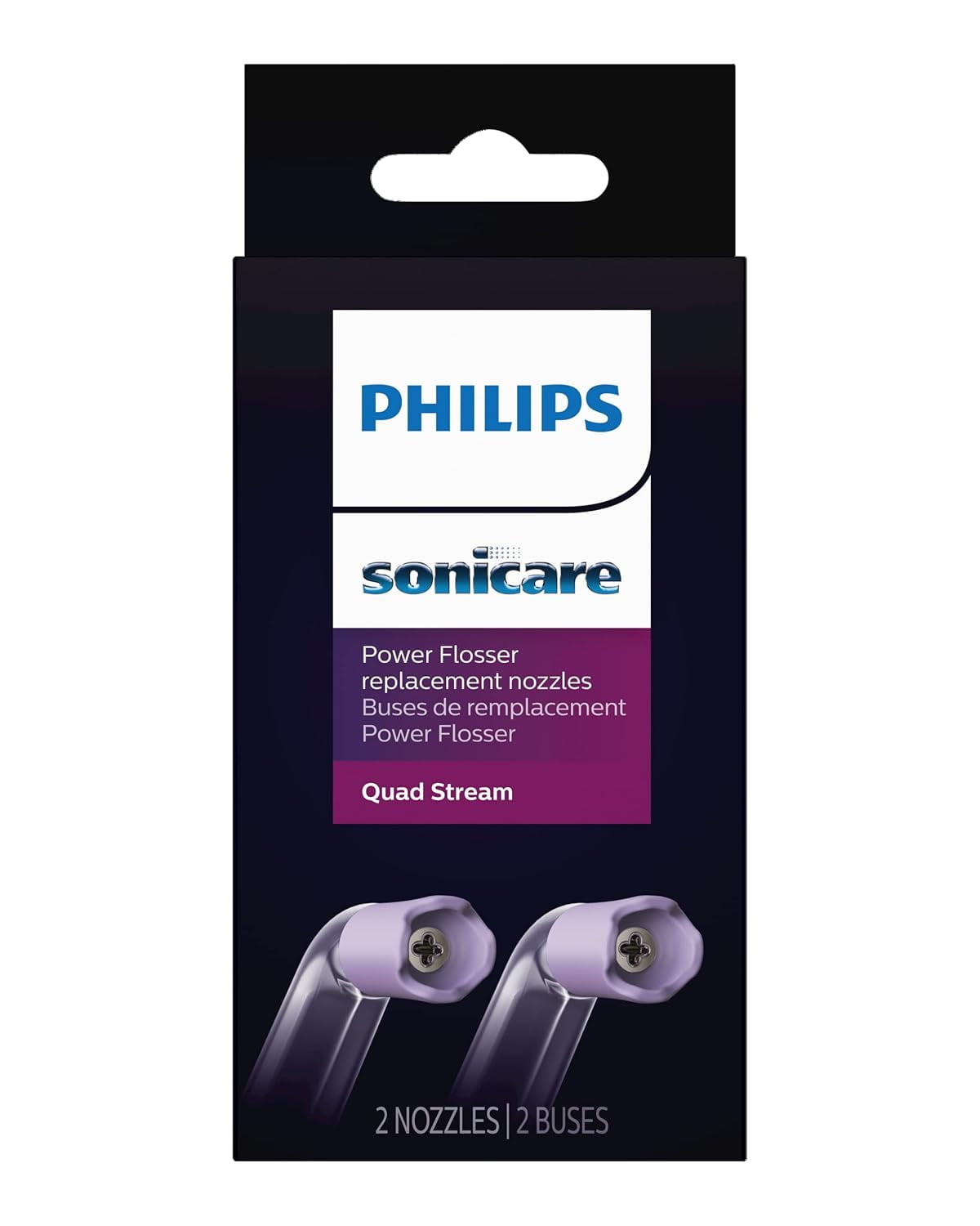 Power Flosser Quad Stream Tips (F3), 2pk, White HX3062/00 - - Walmart.com