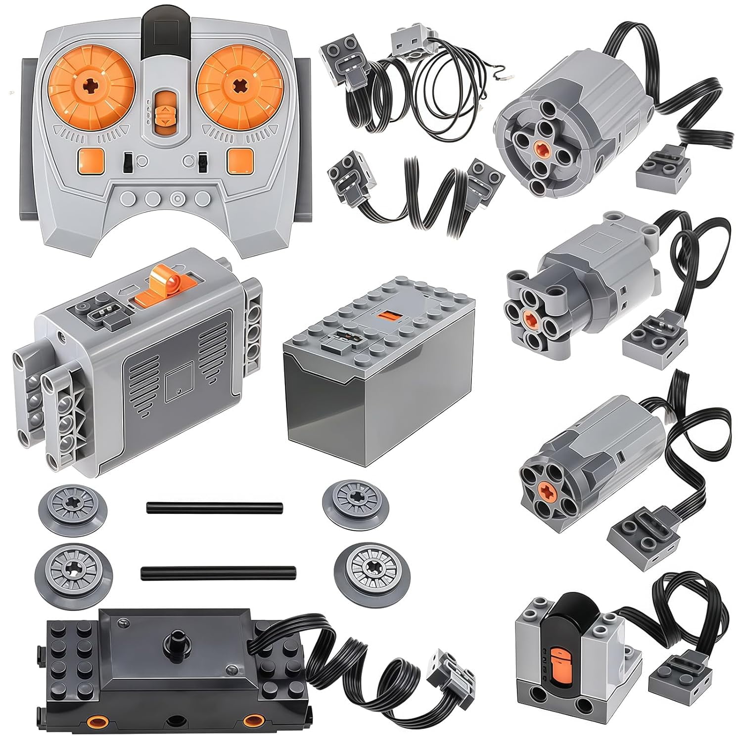 Power Functions Set, 16PCS Power Function Motorized Building Blocks ...