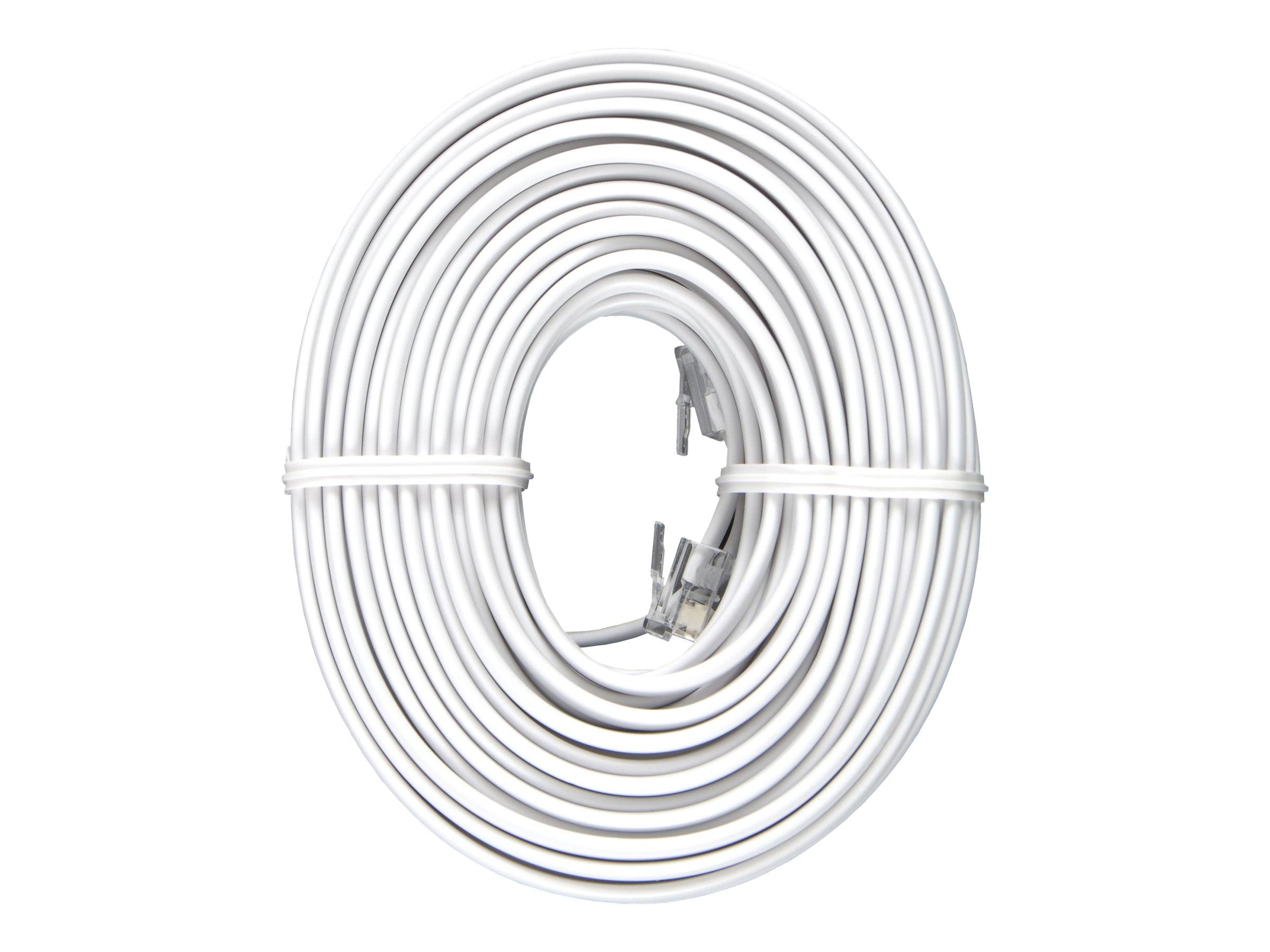 Power Gear - Phone cable - 100 ft - white - Walmart.com