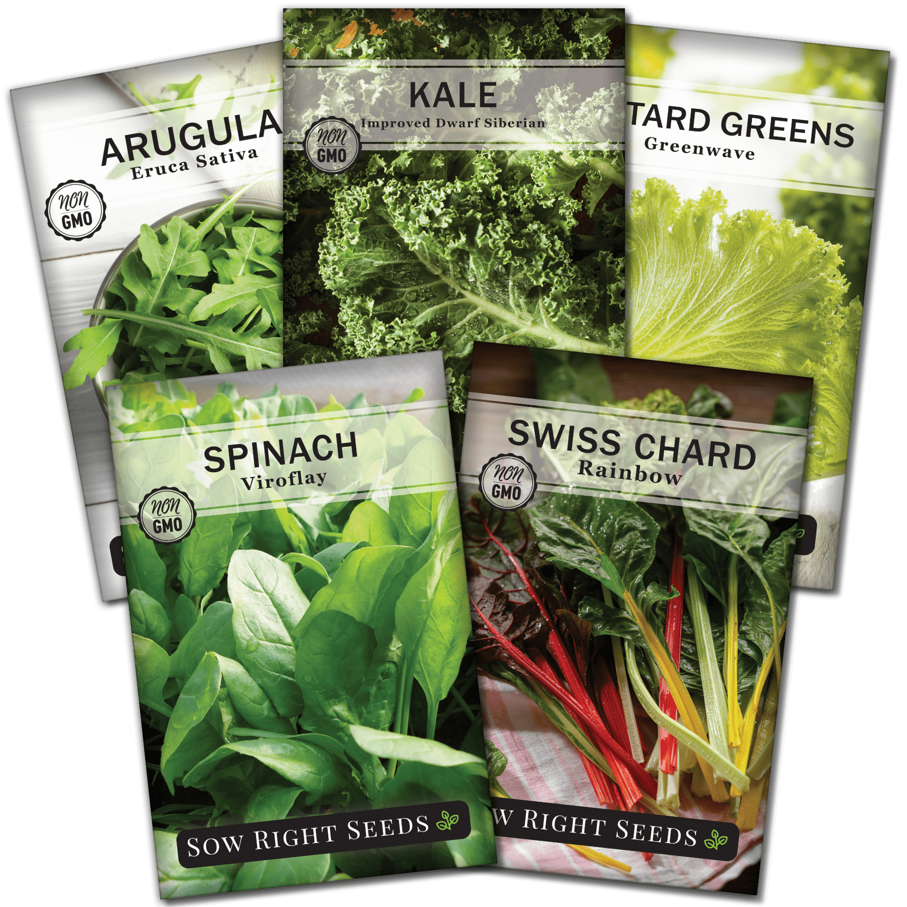 Power Greens Seed Collection - Non GMO Varieties - 5 Count - Walmart.com