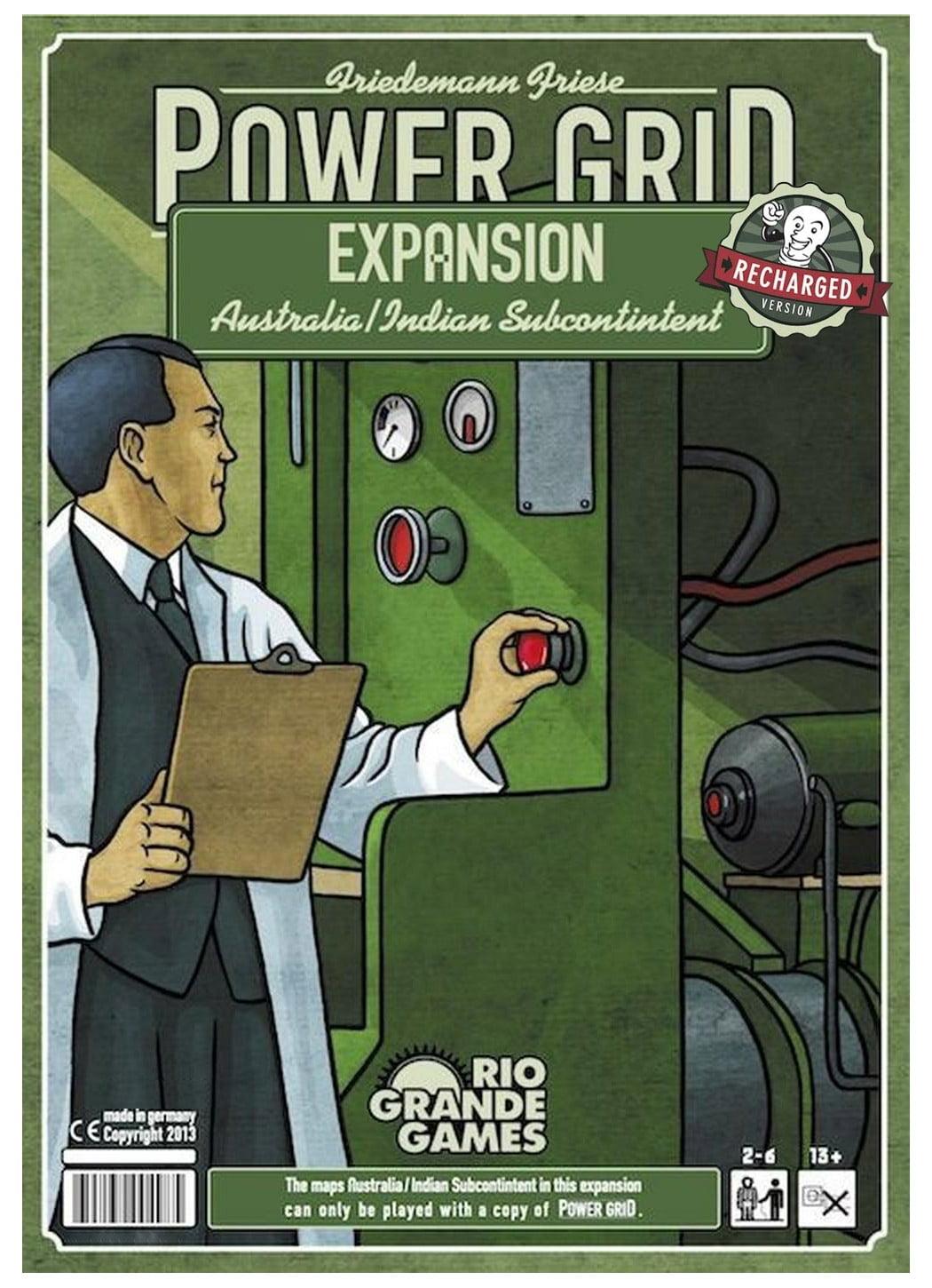 Power Grid: Australia/Indian Subcontinent Expansion (Recharged Version) - Walmart.com