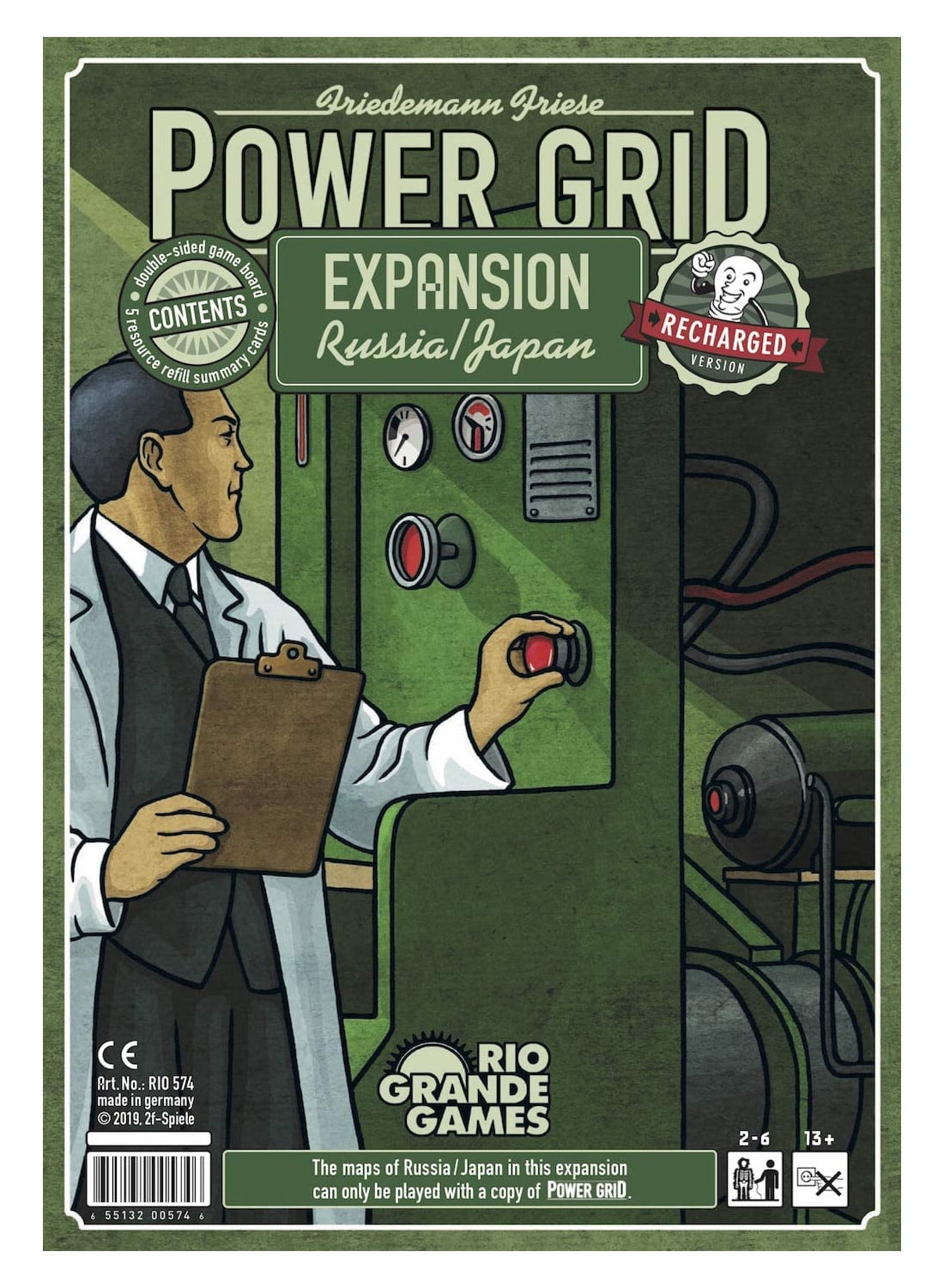 Power Grid: Russia/Japan Expansion (Recharged Version) - Walmart.com