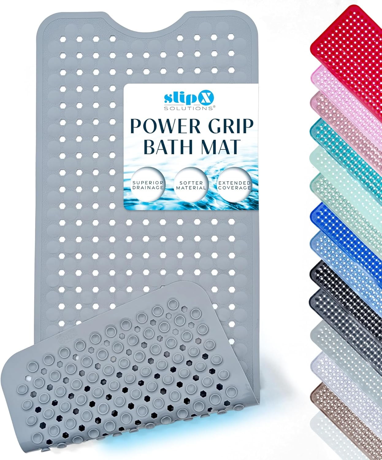 Power Grip Bathtub Safety Mat | Precision Technology for Lonr, Stronr ...