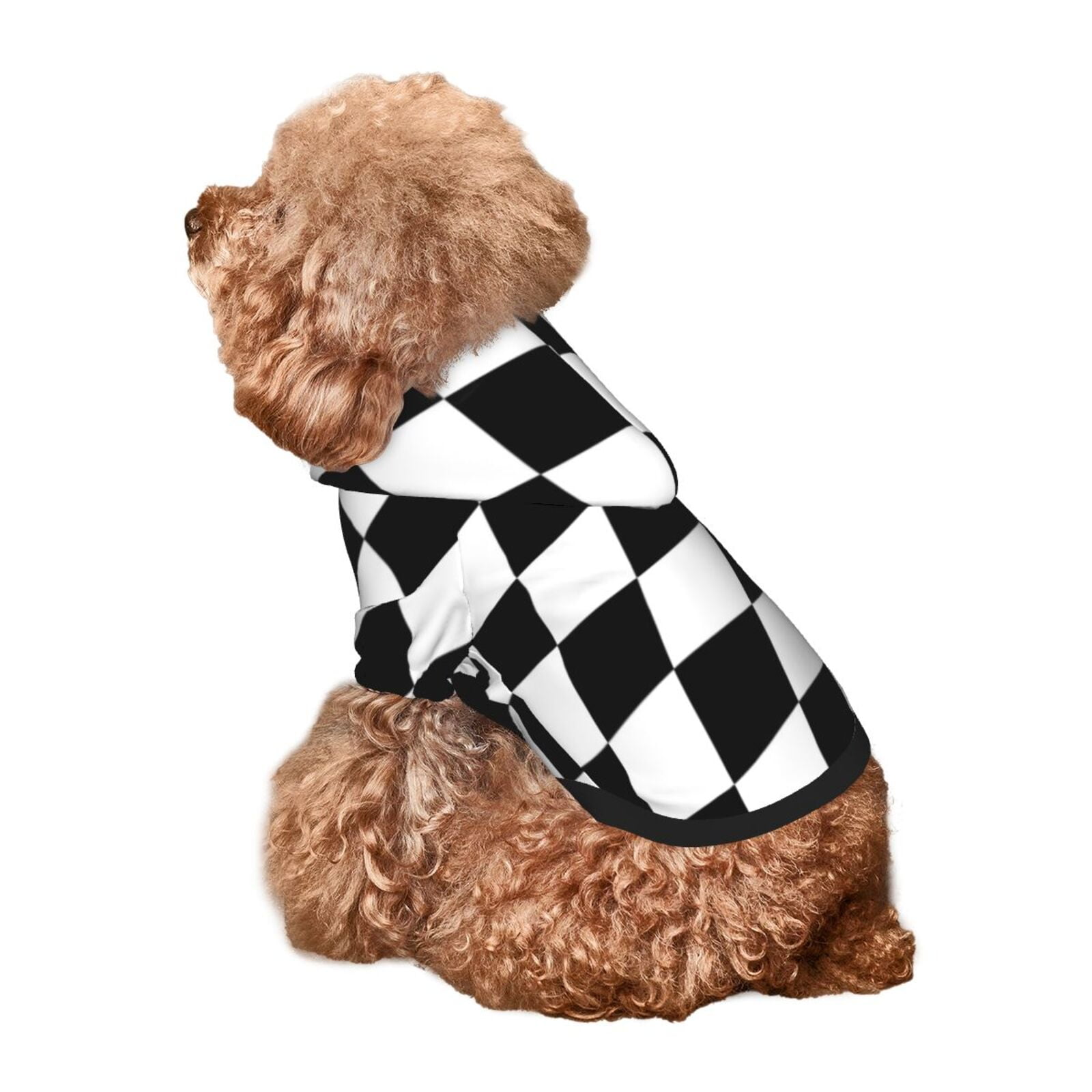 Power Harlequin Small Dog Sweater Hoodie Clothes with Hat Small Dogs ...