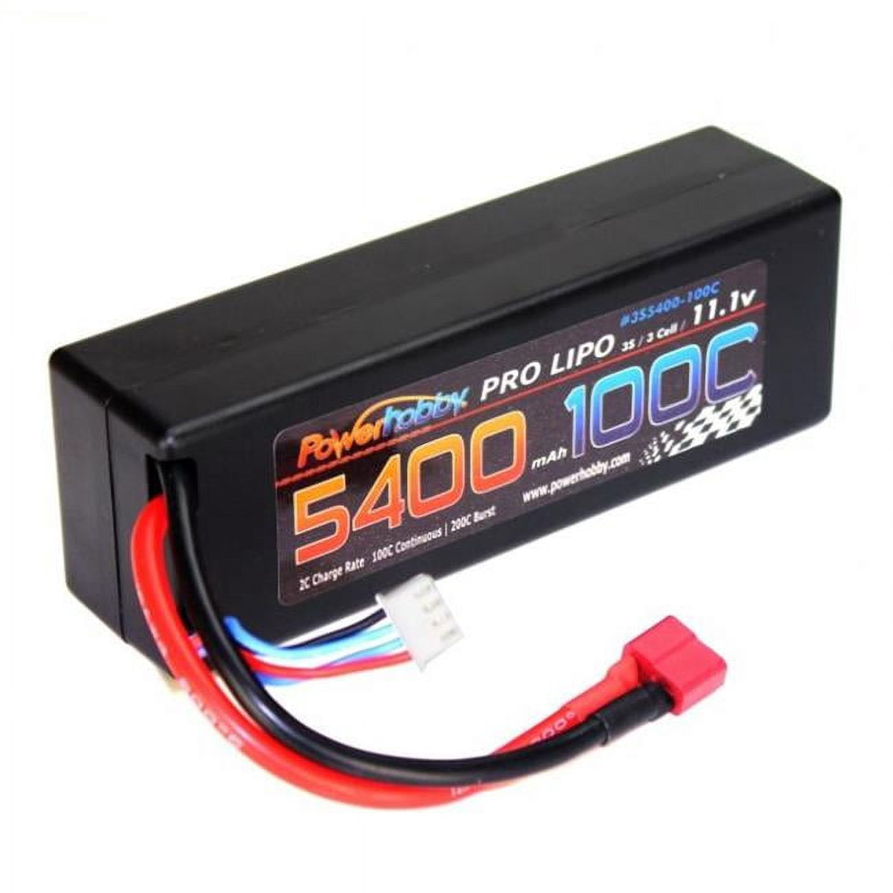 Power Hobby PHB3S5400100CDNSHCS 3S 11.1V 5400 mAh 100C Lipo Battery ...