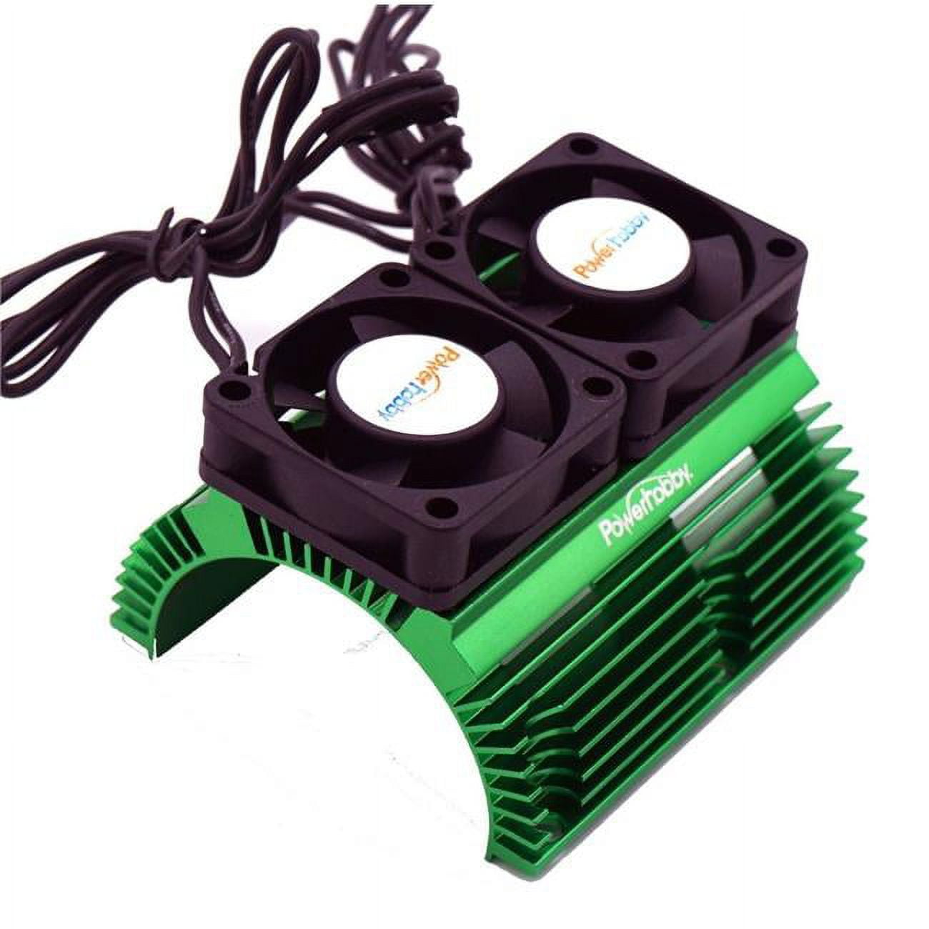 Power Hobby PHBPH1289GREEN Heat Sink with Twin Turbo High Speed Cooling ...