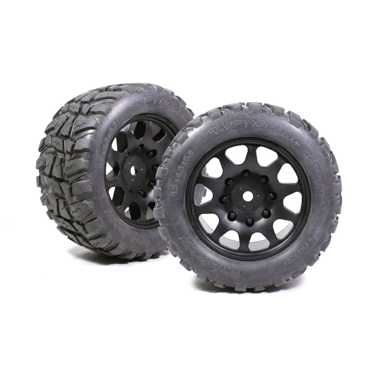Power Hobby Power Hobby Raptor XL Belted Tires w/ Viper Wheels for Trax ...