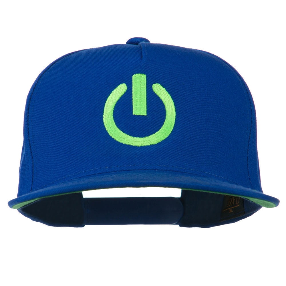 Power Icon Embroidered Snapback Cap - Royal OSFM - Walmart.com