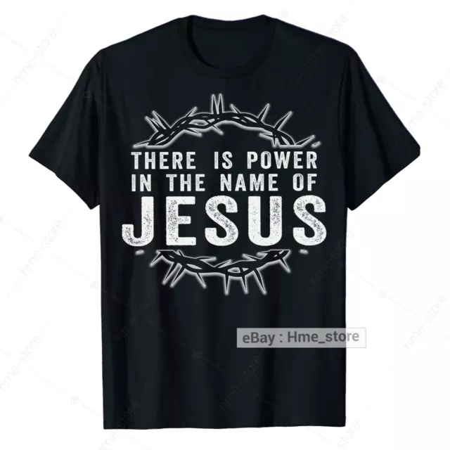 Power In The Name of Jesus Christ Crown T-Shirt Christian Faith In God ...