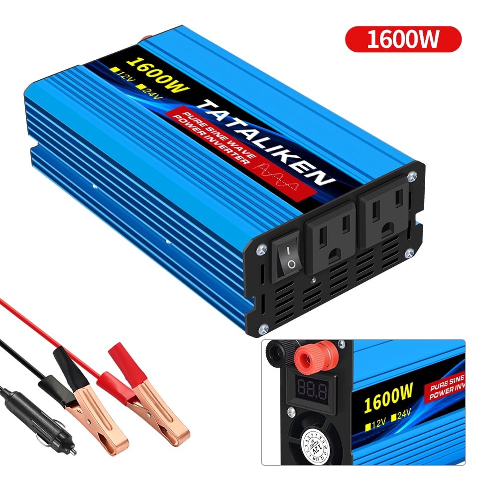 Power Inverter 10000W DC 12V to AC 110V 60HZ Pure Sine Wave Inverter ...