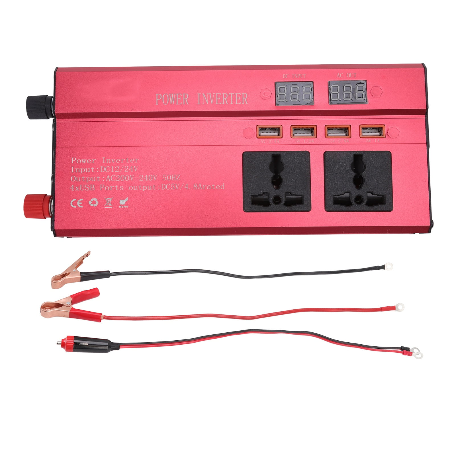Power Inverter 12V 24V To 220V 700W Safe Charging Technology LED Car ...