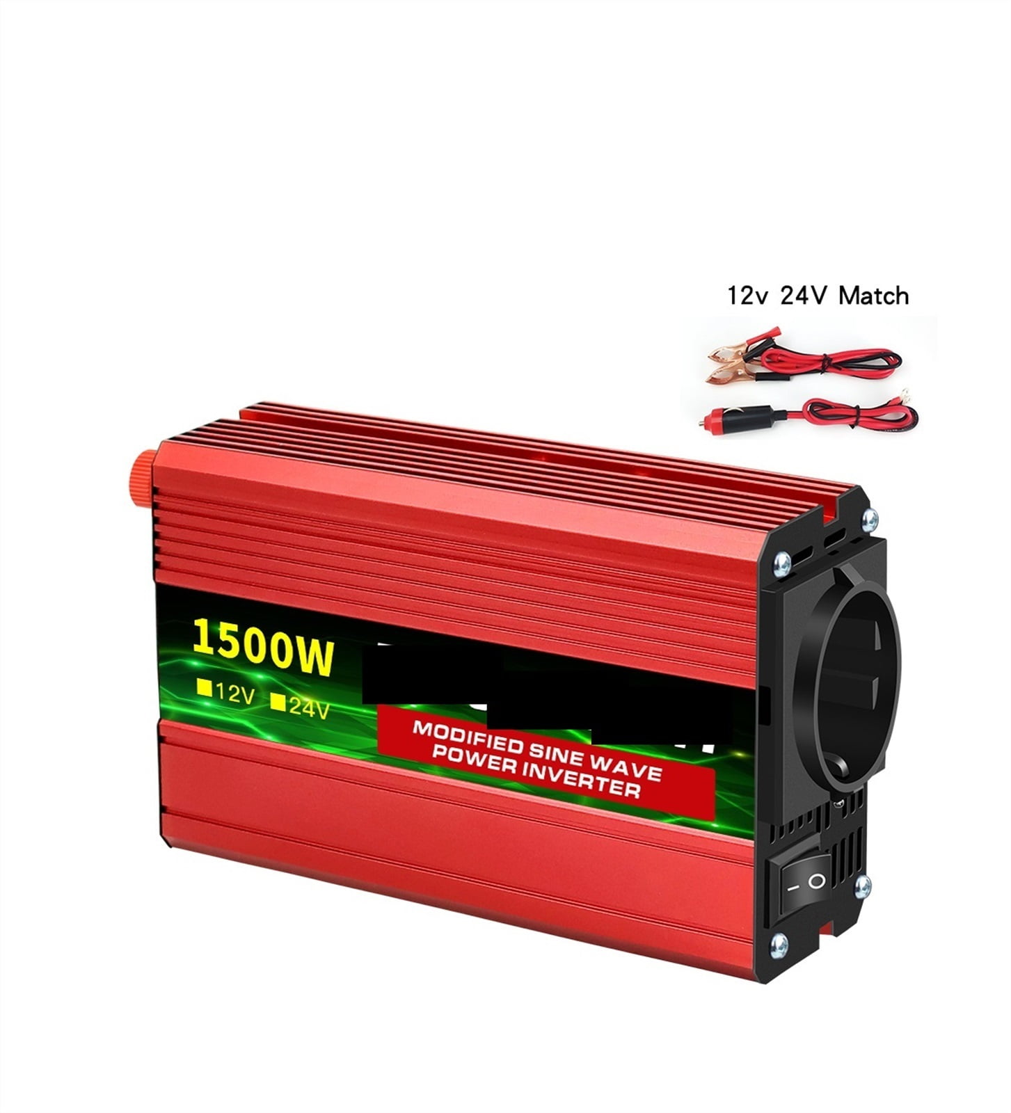 1500W/2000W/2600W DC 12V To AC 220 Portable Car Power Inverter Charger ...