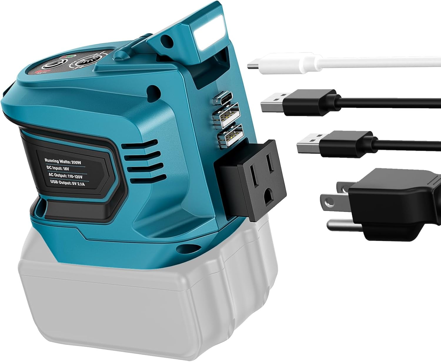 Power Inverter for Makita 18V Battery: Portable Power Supply Inverter ...