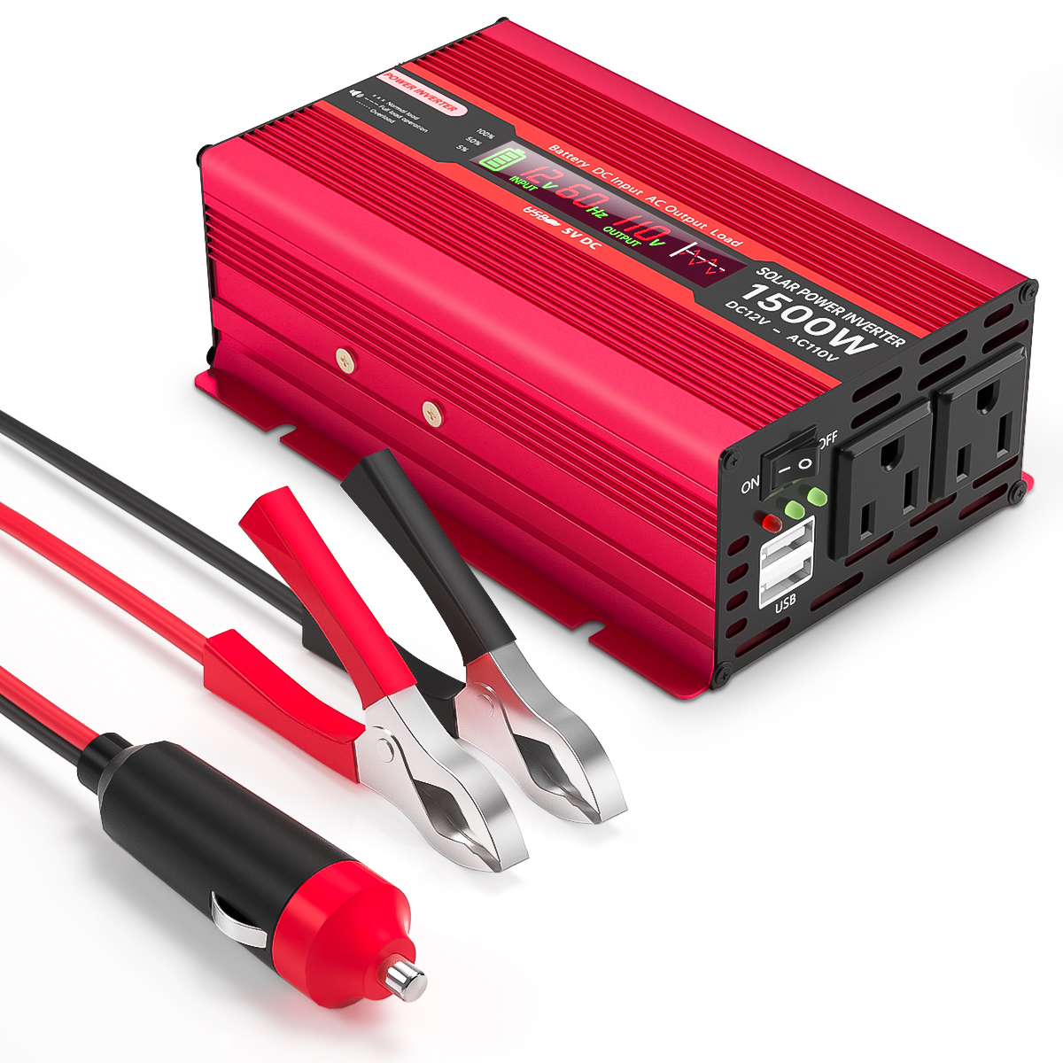 Scosche PI150M Invert150 150W Mobile Power Inverter 1 AC Outlet, 2 USB ...