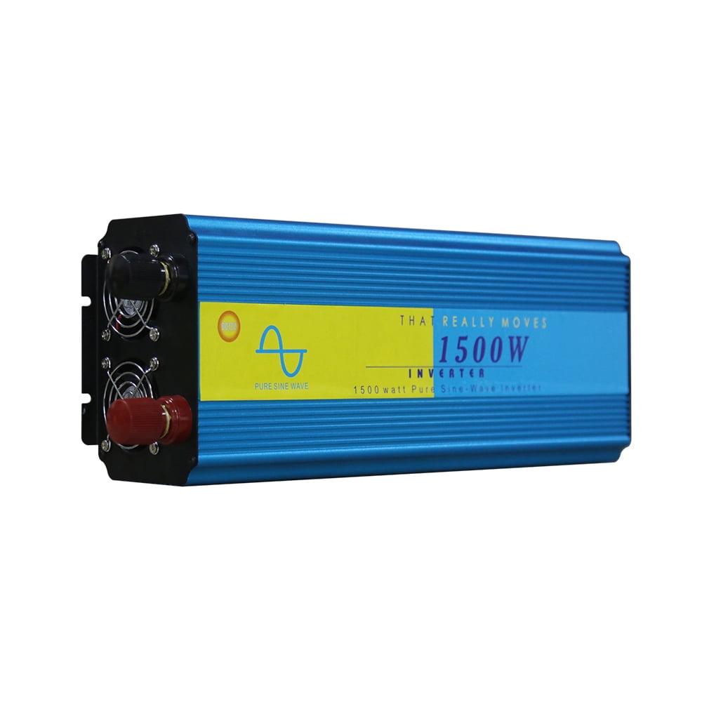 Power Inverter Vehicle Power Converter Universal Pure Sine DC to AC, 1500W - Walmart.com