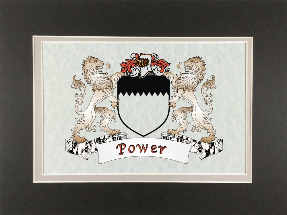 Power Irish Coat of Arms Print - Frameable 9" x 12" - Walmart.com