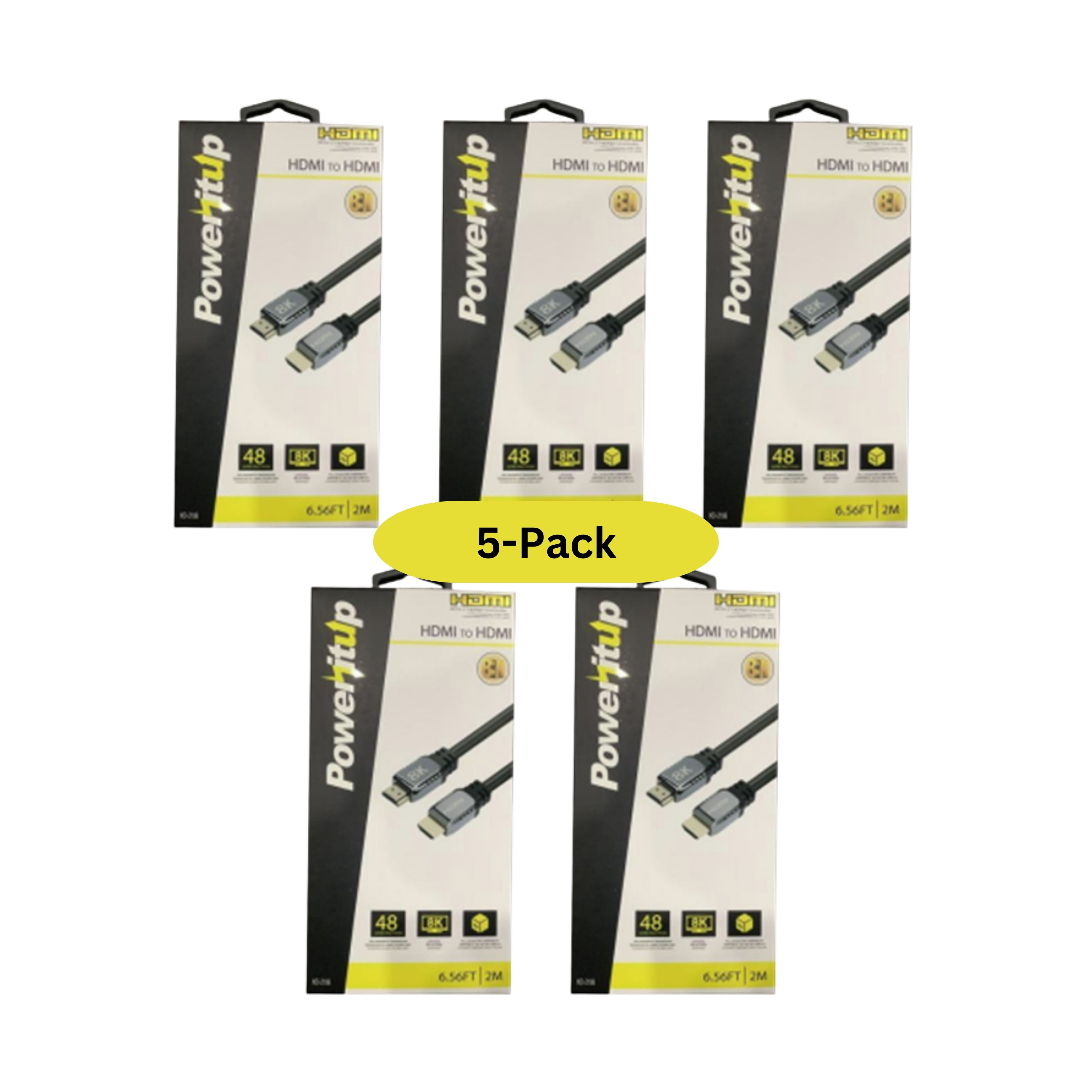 Power It Up 6.5FT USB-C to HDMI 8K High Speed Cable - Package of 5 ...