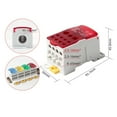 Power Junction Box Distribution Terminal Block Connector DIN Rail red ...