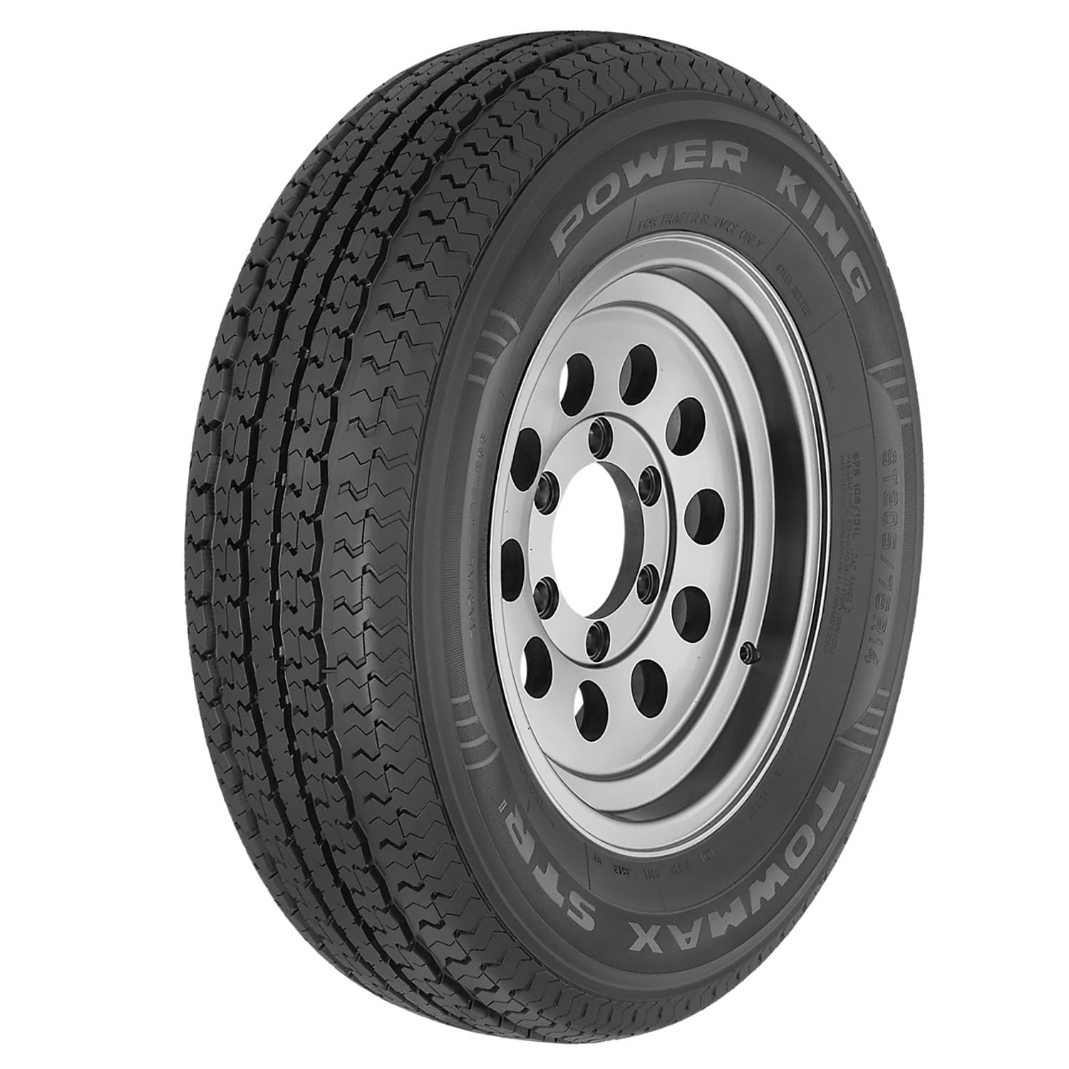 Power King Towmax STR II ST205/75R14 100/96L C Trailer Tire - Walmart.com