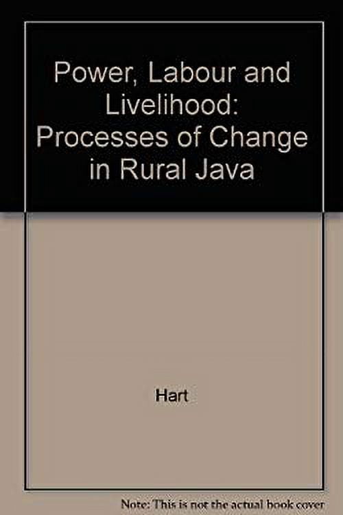 Pre-Owned Power, Labor and Livelihood : Processes of Change in Rural ...