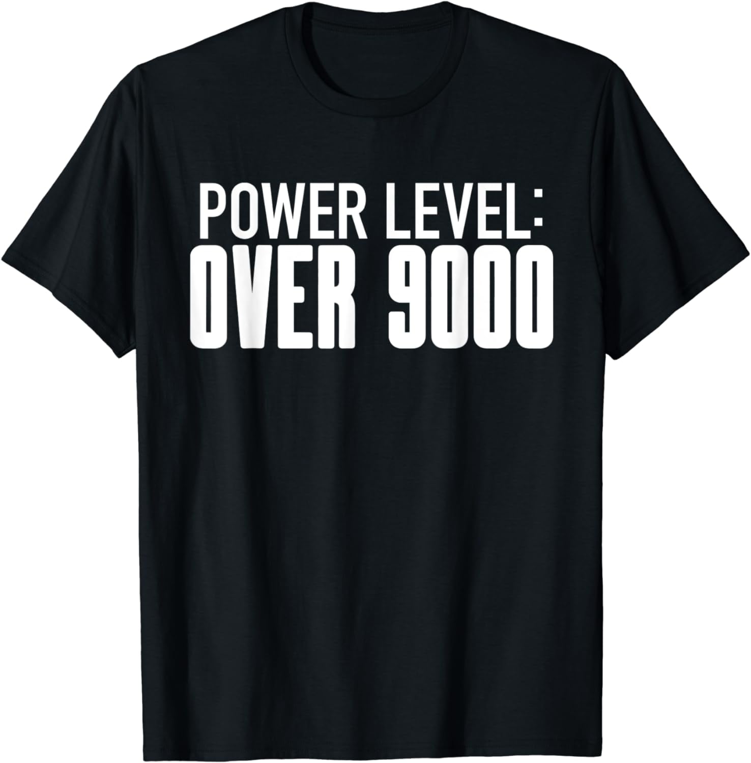Power Level Over 9000 - Fun Cool Meme Workout Weight Lifting T-Shirt ...