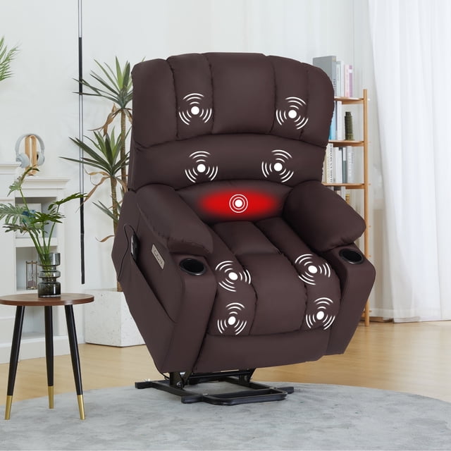DURASPACE Power Lift Massage Recliner Chair for Elderly with Heat ...