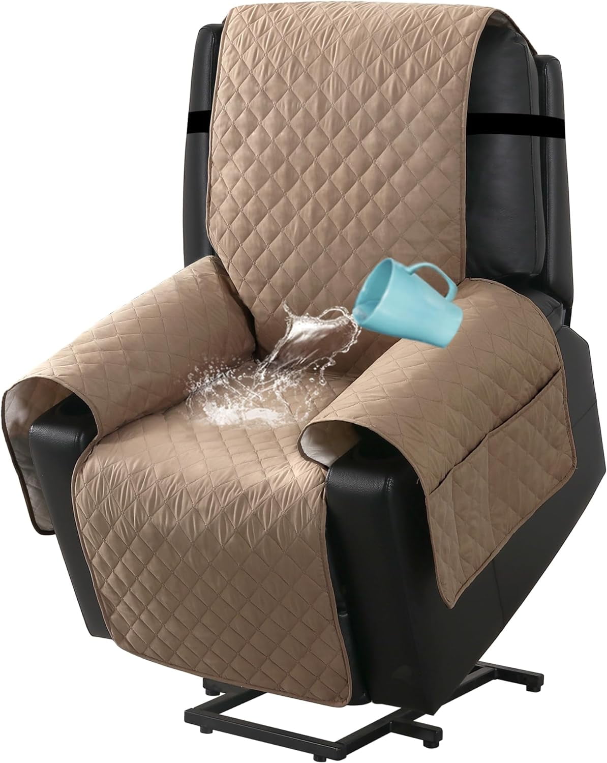 DEFNES Power Lift Recliner Chair Cover, 100% Waterproof, Non-Slip, with ...