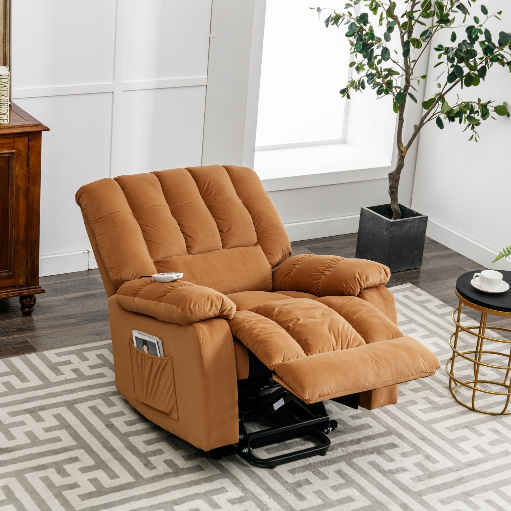 Power Lift Recliner Chair with Heat and 8 Point Vibration Massage for ...