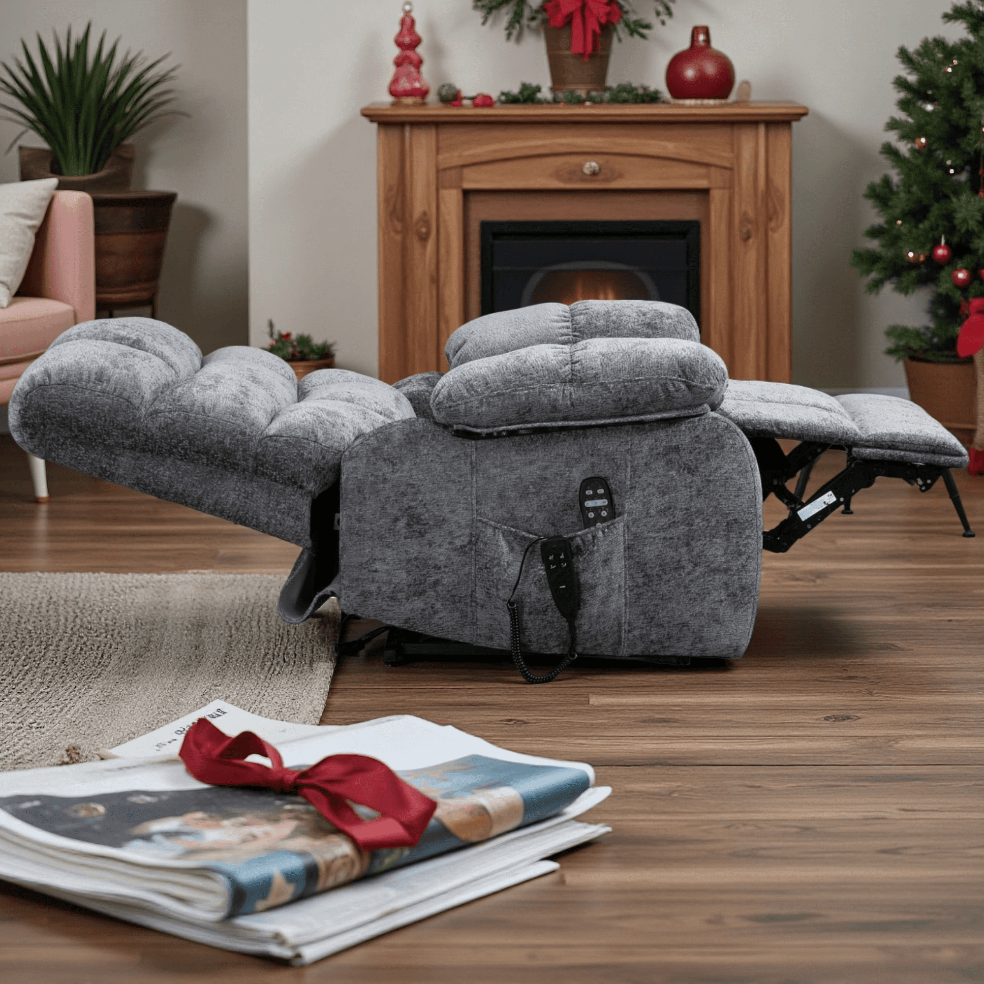 Power Lift Recliner Chair, Heat Massage Dual Motor Infinite Position ...