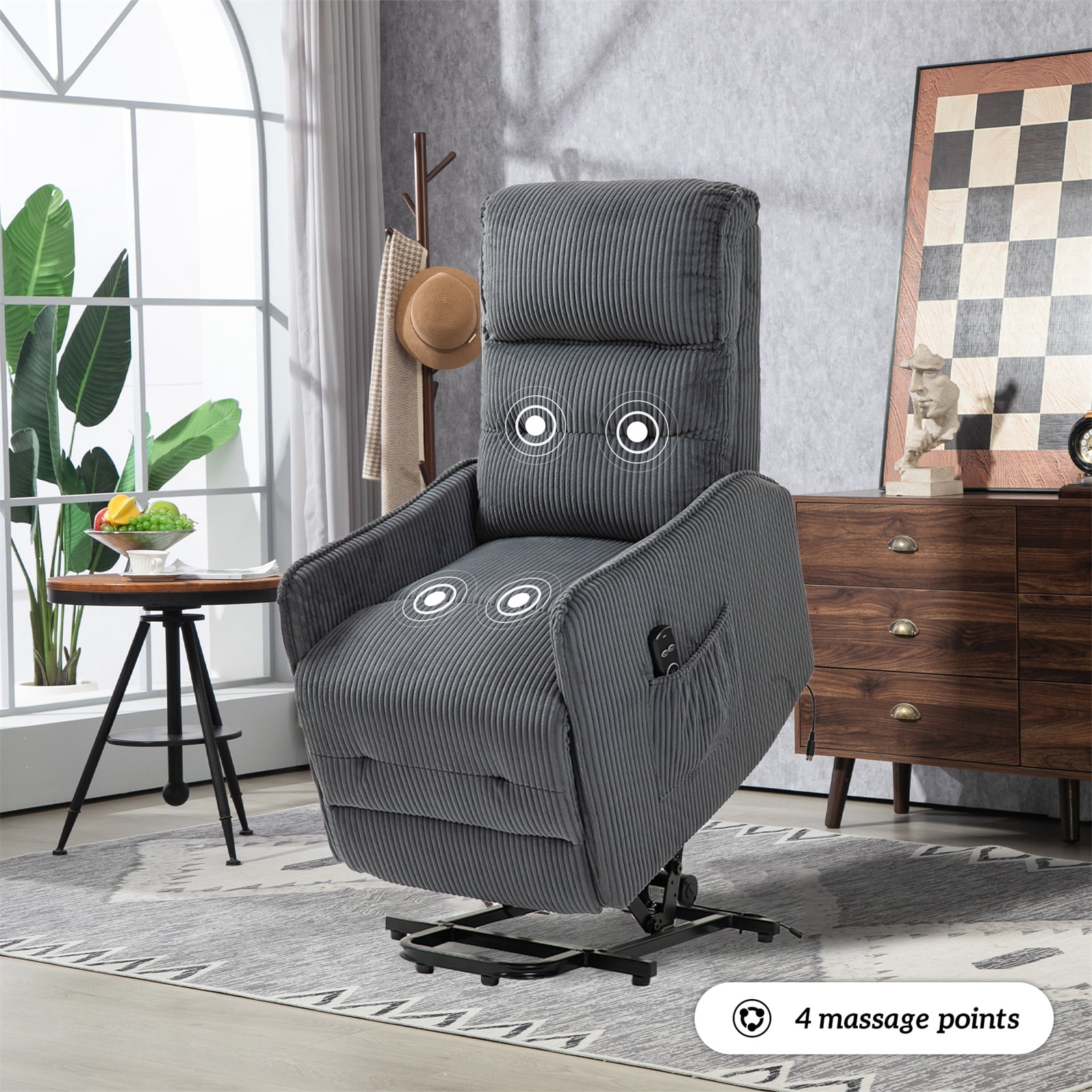 Power Lift Recliner Chair with Massage, Remote Control, Electric ...