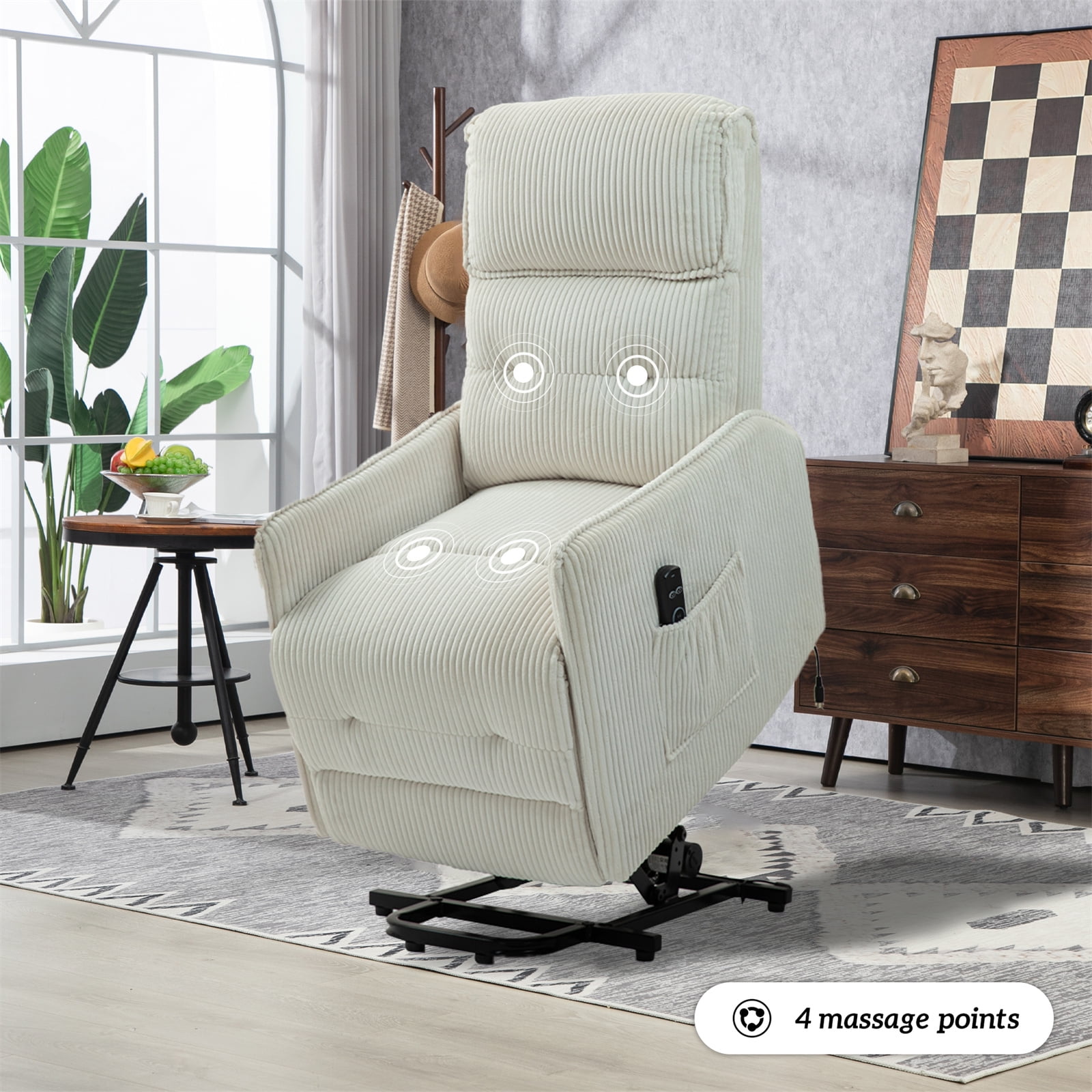 Power Lift Recliner Chair with Massage, Remote Control, Electric ...