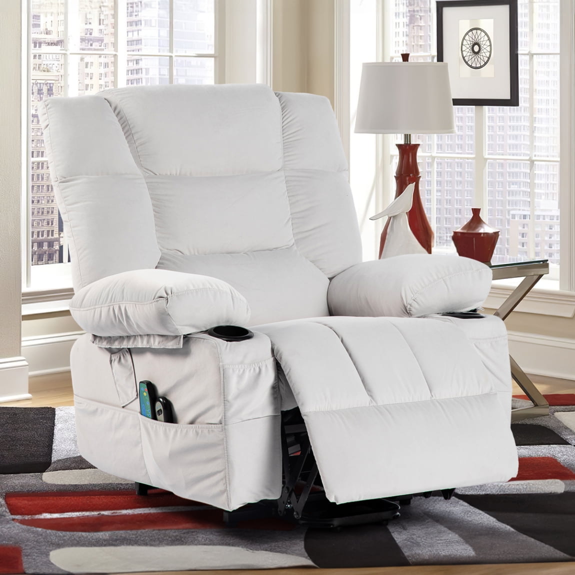 Power Lift Recliner Chair Recliners for Adults with Heat and Massage ...